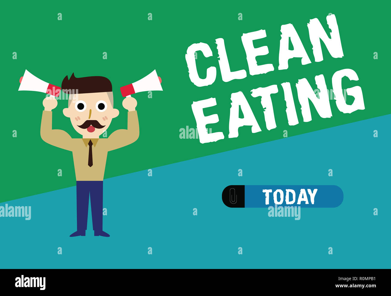 Handwriting text writing Clean Eating. Concept meaning Practice of ...