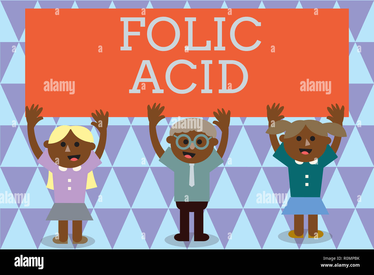 Handwriting text Folic Acid. Concept meaning Vitamin required for ...