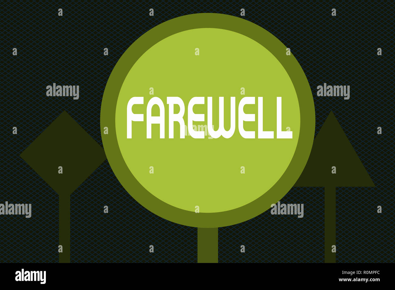 Writing note showing Farewell. Business photo showcasing used to ...