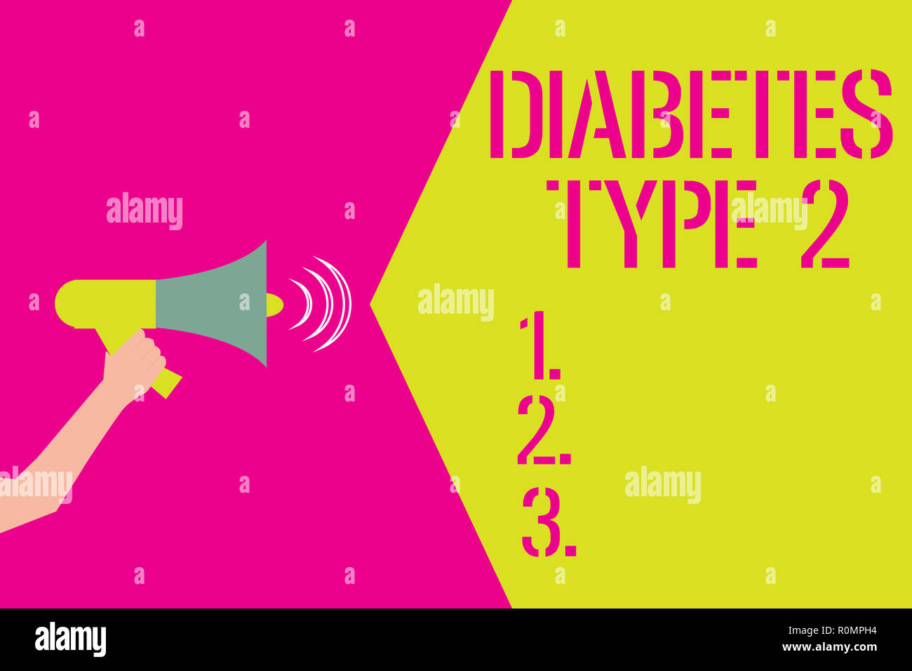 Word writing text Diabetes Type 2. Business concept for condition which ...