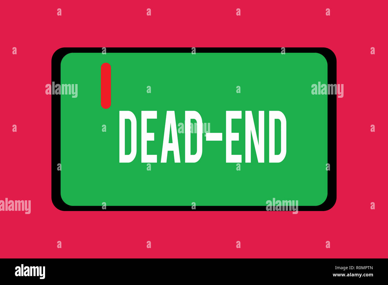 Word writing text Dead End. Business concept for reaching limit of road ...