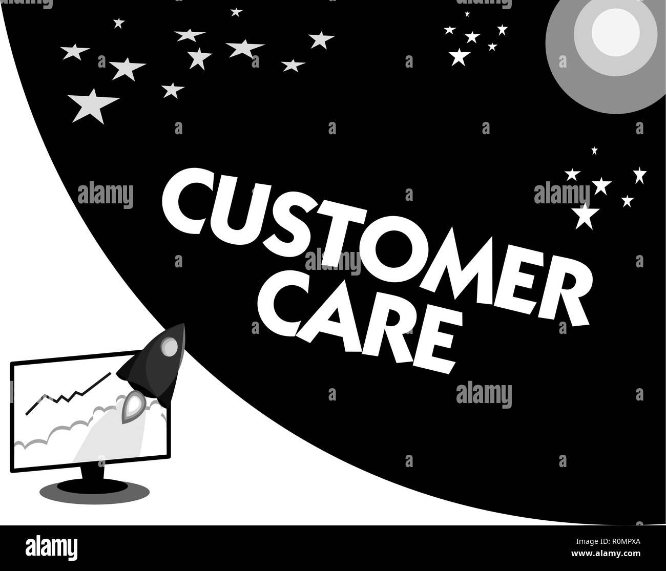 Word writing text Customer Care. Business concept for Process of eyeing ...