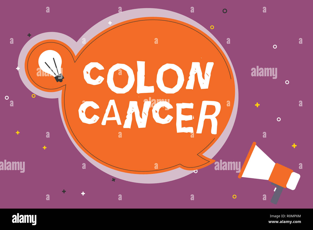 Writing note showing Colon Cancer. Business photo showcasing Cancer ...