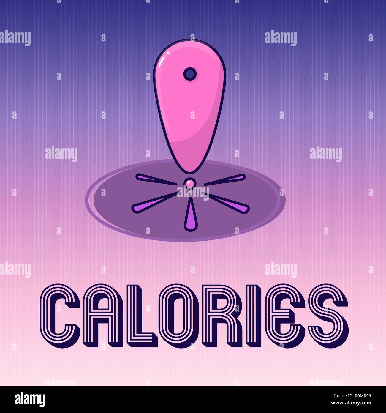 Handwriting text writing Calories. Concept meaning Energy released by ...