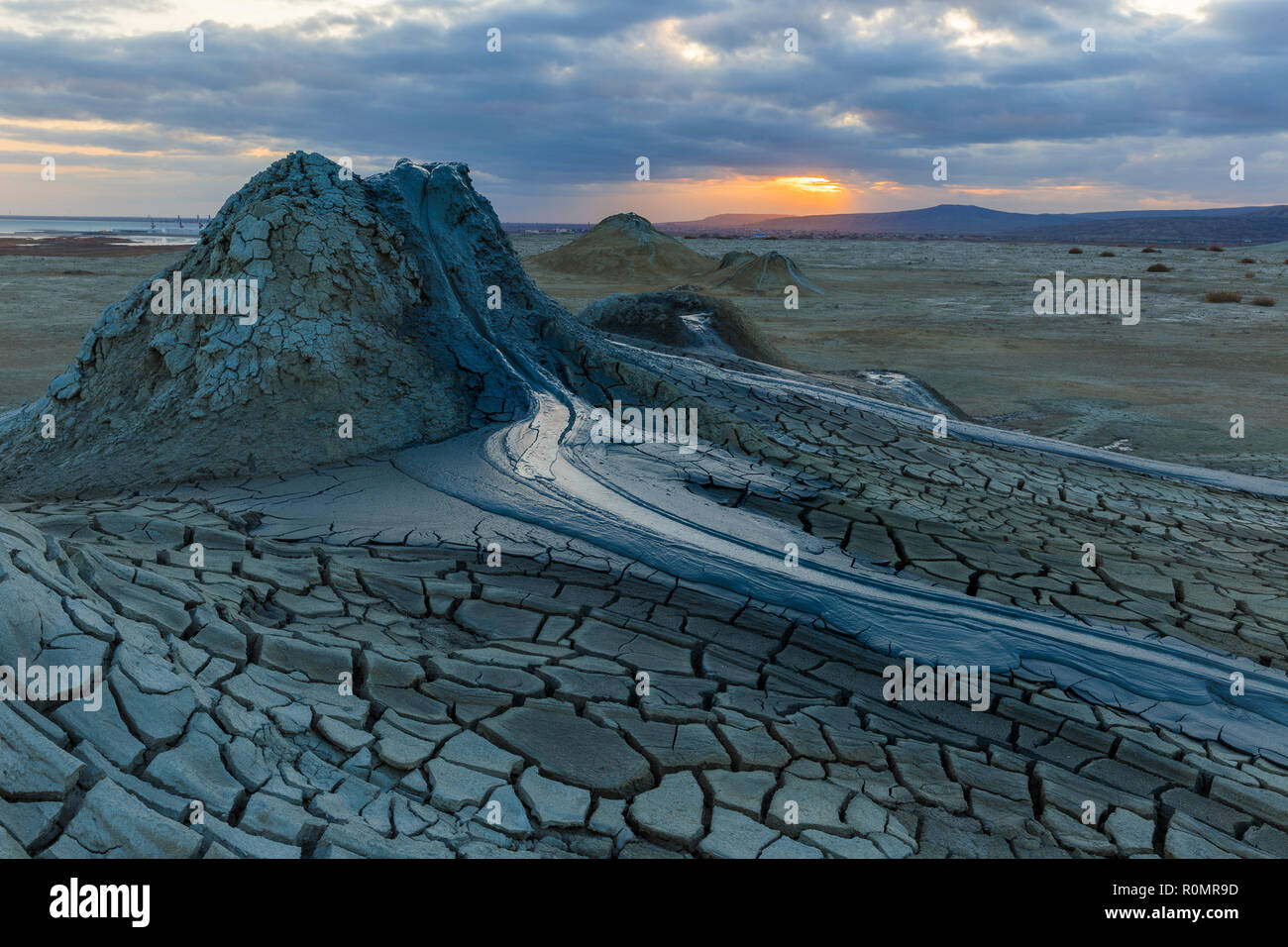 Wallpaper mud volcano hi-res stock photography and images - Alamy