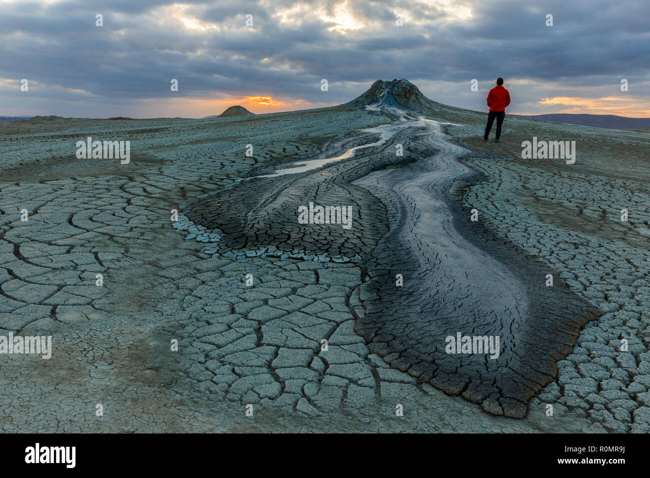 Wallpaper mud volcano hi-res stock photography and images - Alamy