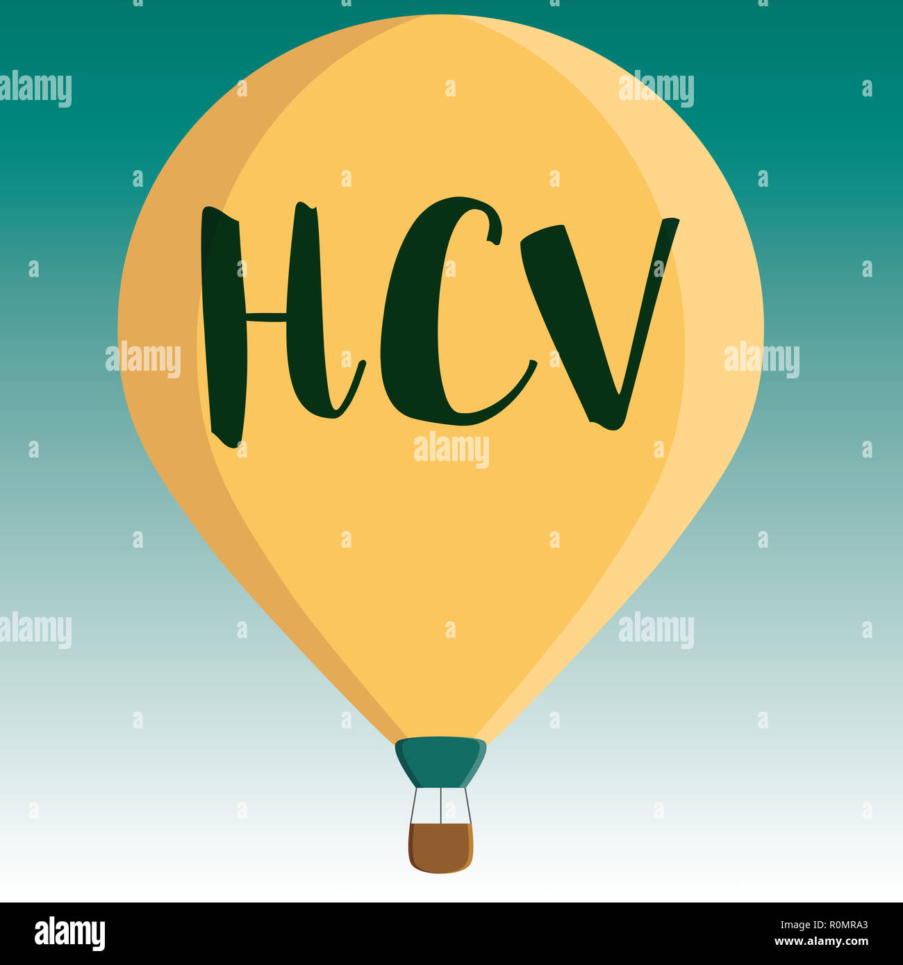 Handwriting text Hcv. Concept meaning Infective agent that cause the ...