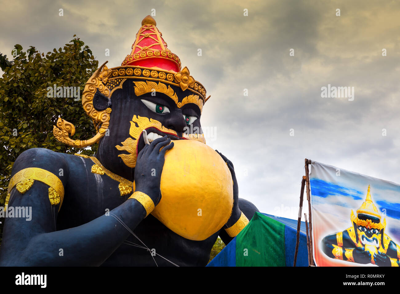 Celestial monster which causes eclipse by eating the sun or moon in ...