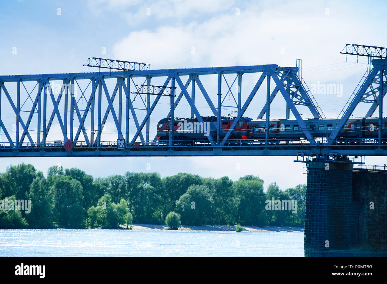 Passenger train travels along railway hi-res stock photography and ...