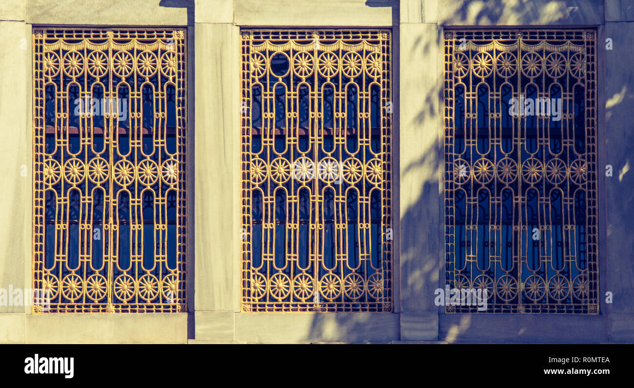 Old window Architecture from the Ottoman times In Istanbul Stock Photo ...