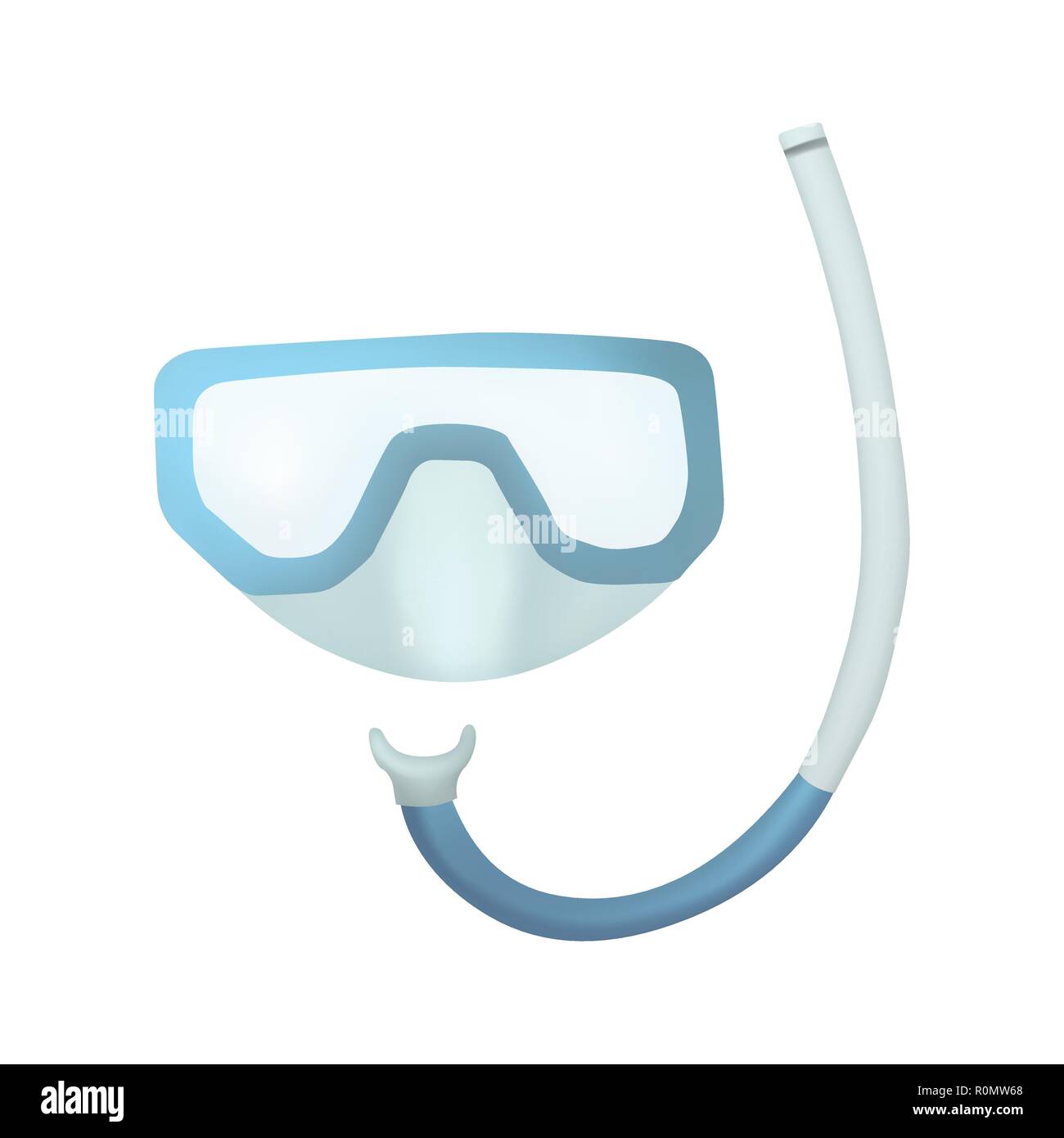Mask for swimming. Dive into the sea. Vector illustration Stock Vector ...