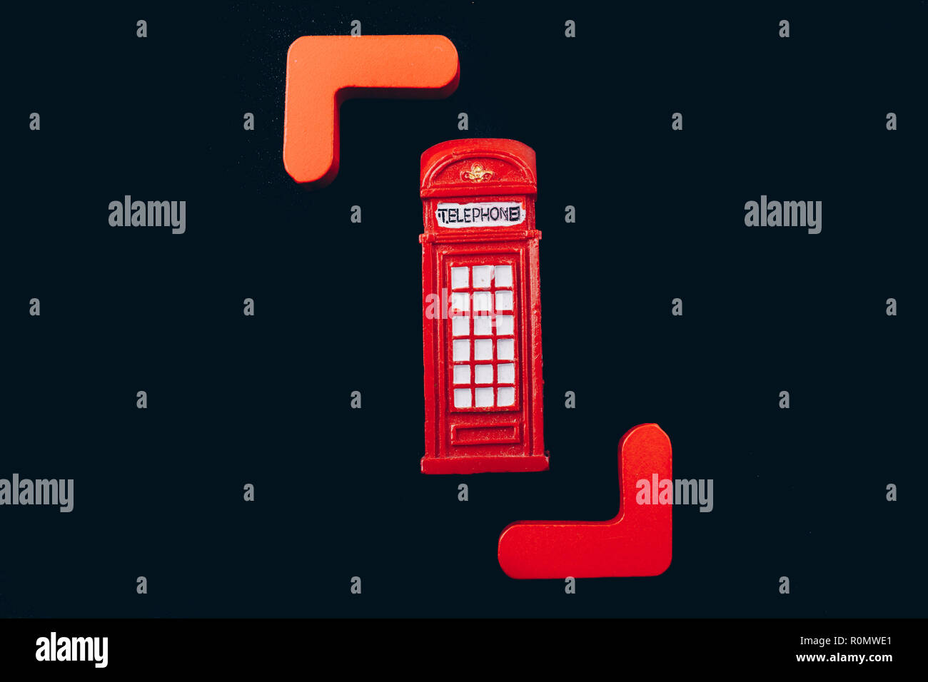 Classical British style Red phone booth of London Stock Photo - Alamy