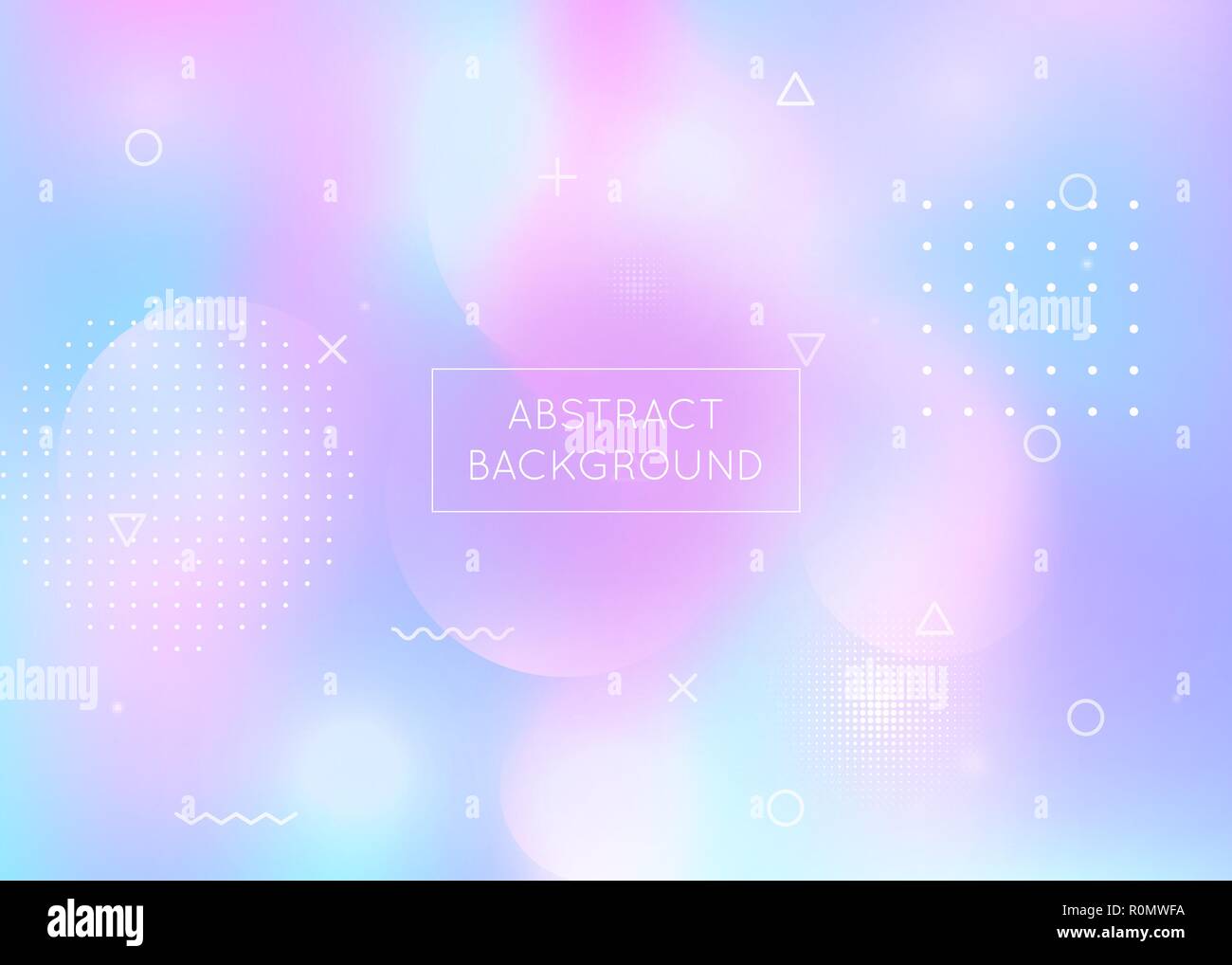 Fluid shapes background with liquid dynamic elements. Holographi Stock ...