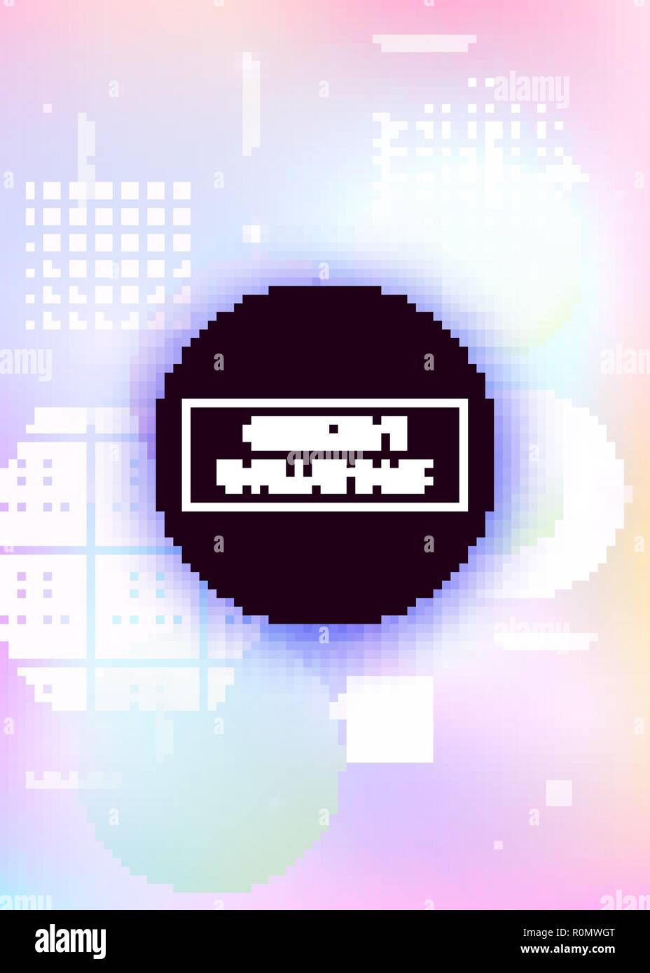 Holographic background with liquid shapes. Dynamic bauhaus gradi Stock ...