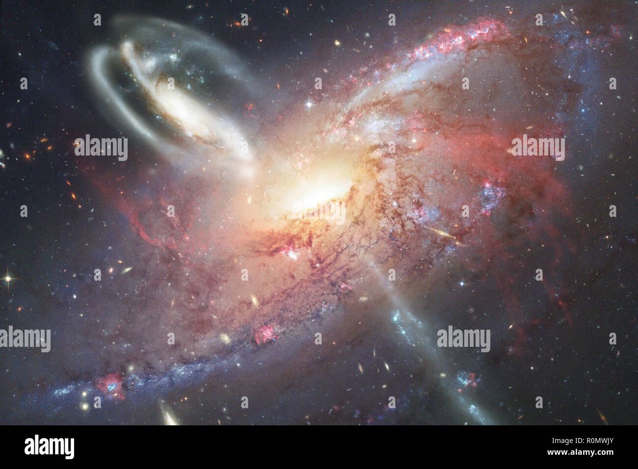 Landscape of star clusters. Beautiful image of space. Cosmos art ...