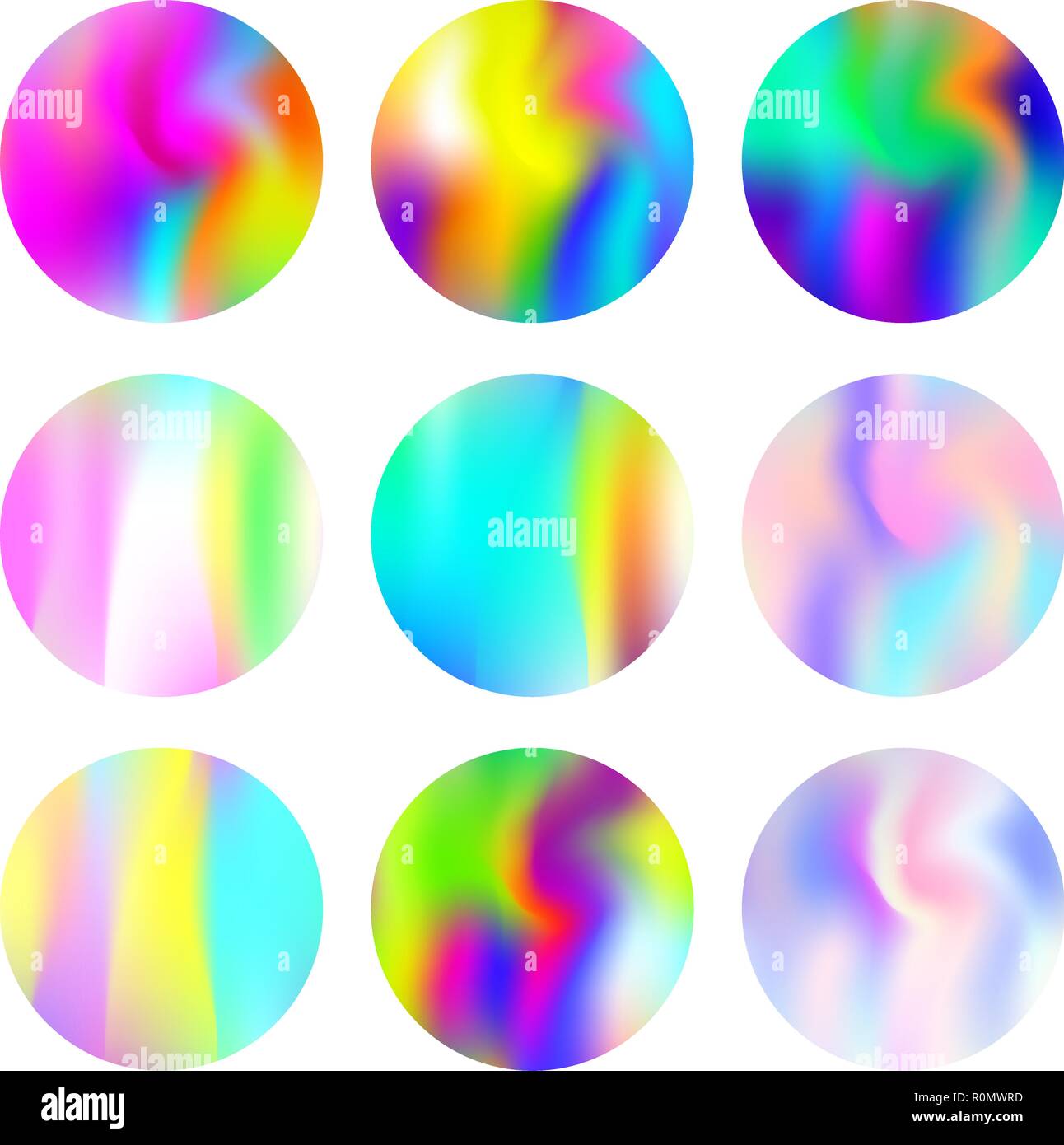 Holographic abstract backgrounds set Stock Vector Image & Art - Alamy