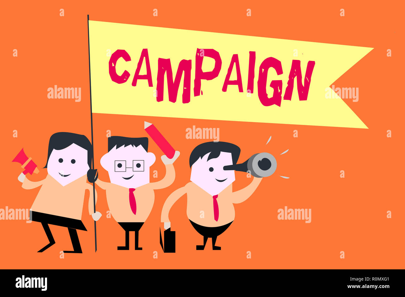 Word writing text Campaign. Business concept for organized course of ...