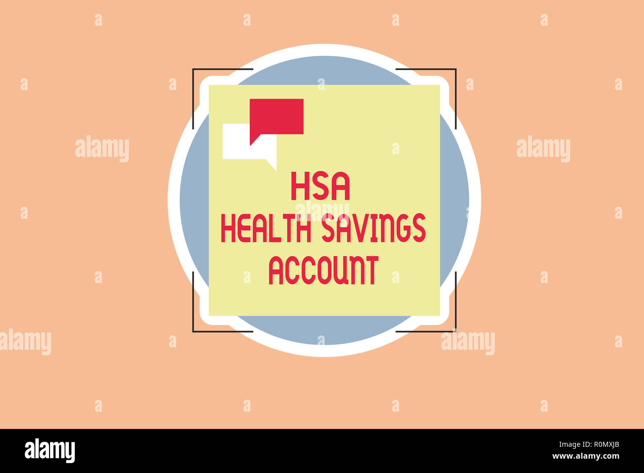 Writing note showing Hsa Health Savings Account. Business photo ...