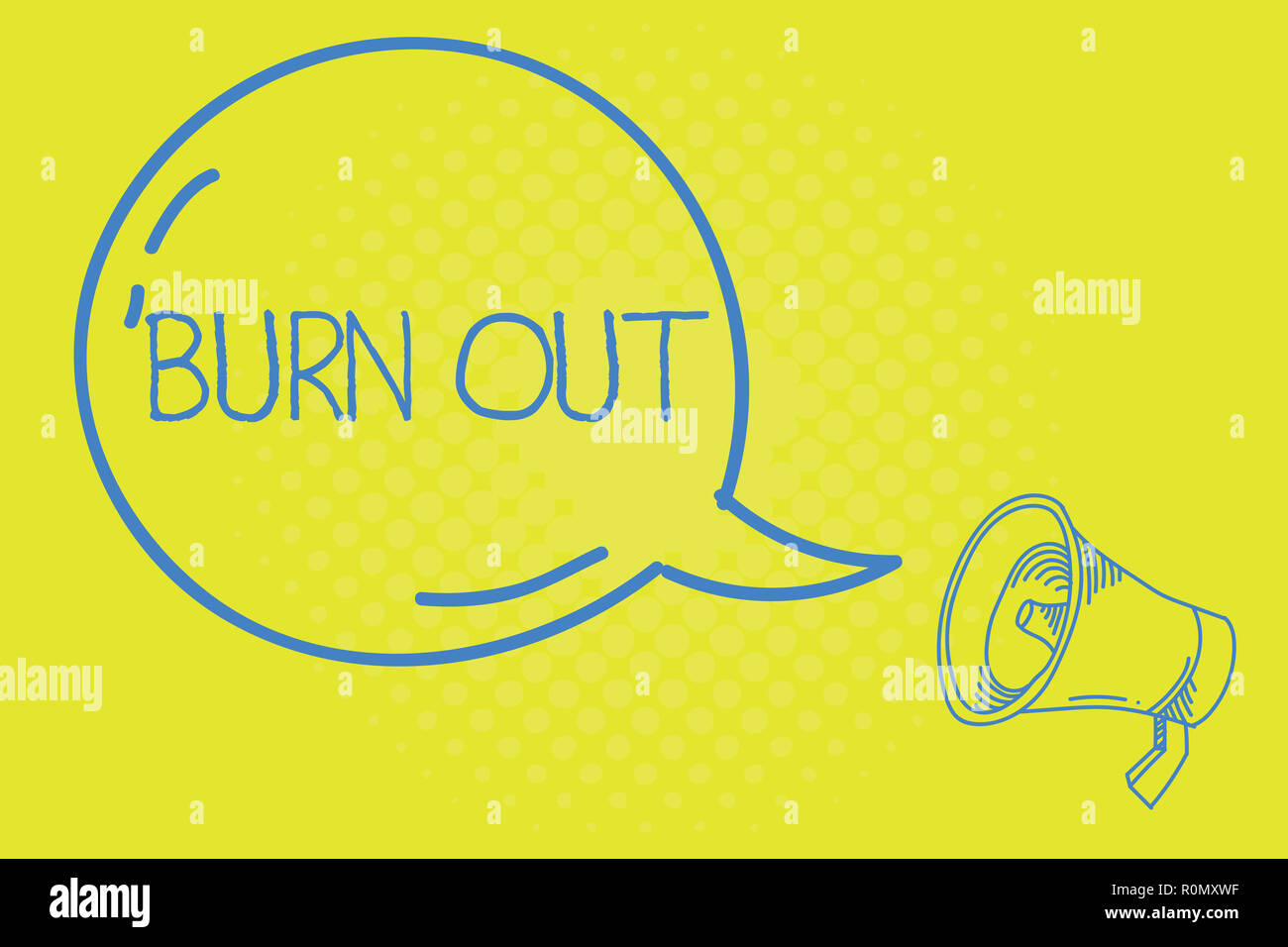 Word writing text Burn Out. Business concept for Feeling of physical ...