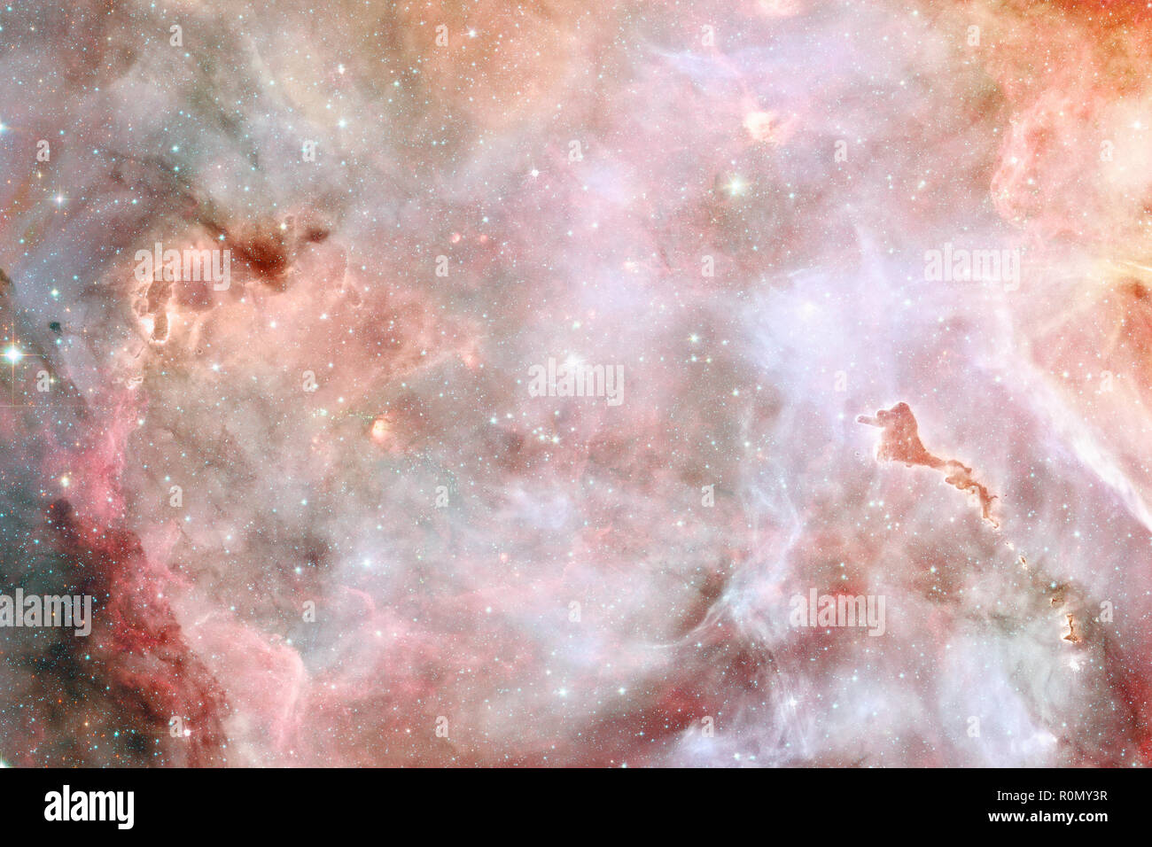 Nebulae and many stars in outer space. Elements of this image furnished ...