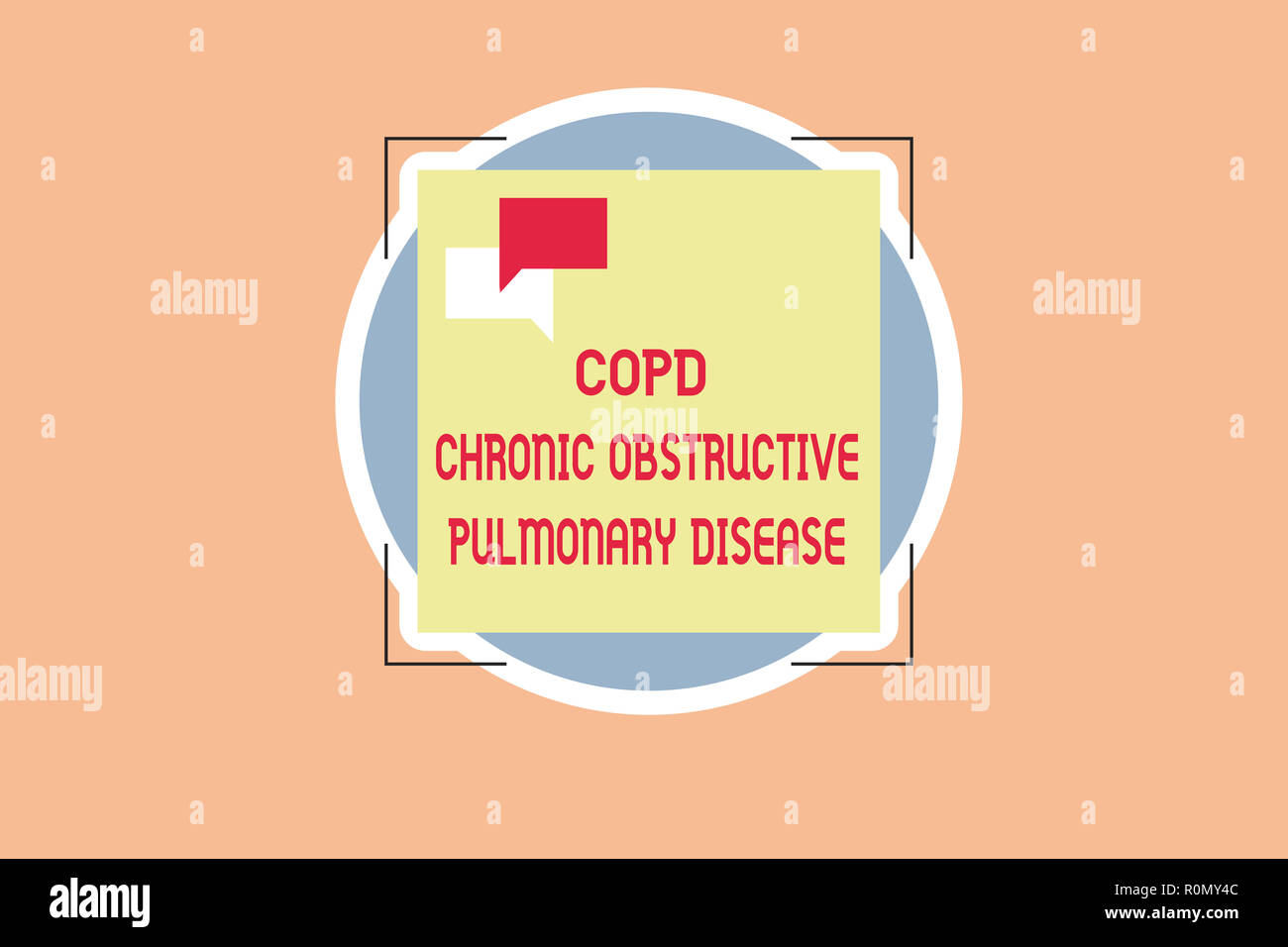 Writing note showing Copd Chronic Obstructive Pulmonary Disease ...