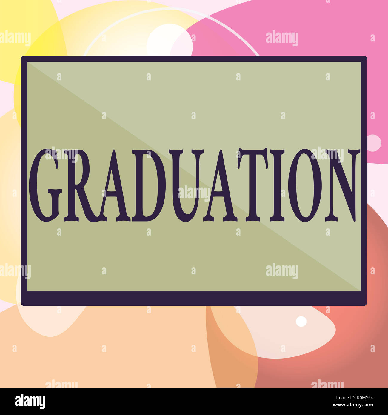 Conceptual hand writing showing Graduation. Business photo text ...