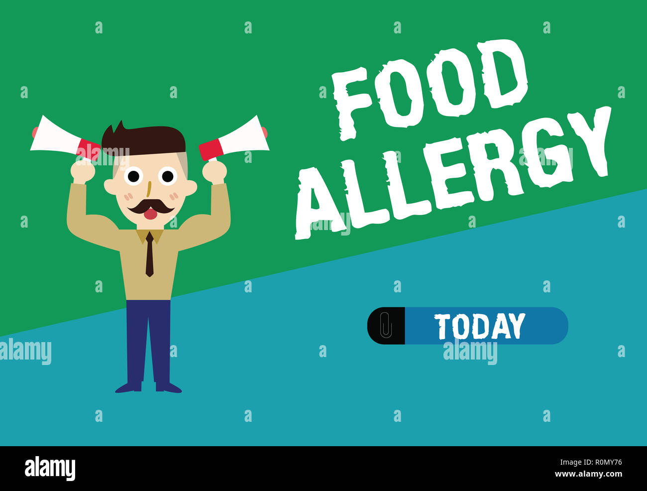 Handwriting text writing Food Allergy. Concept meaning Immune system ...