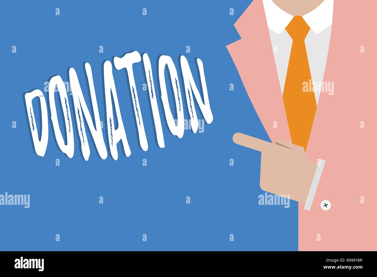 Handwriting text writing Donation. Concept meaning something that is ...