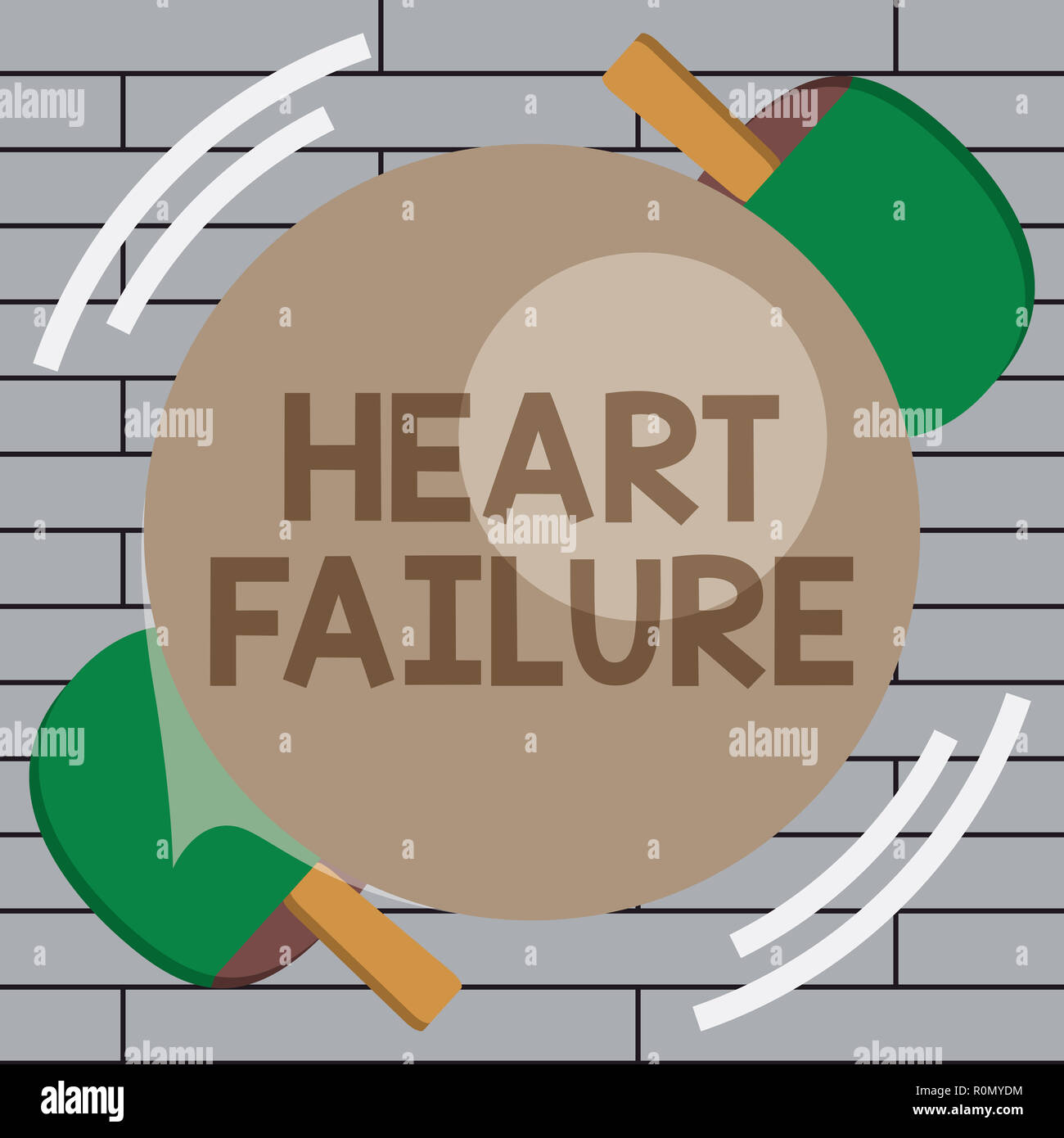 Handwriting text writing Heart Failure. Concept meaning Failure of the ...
