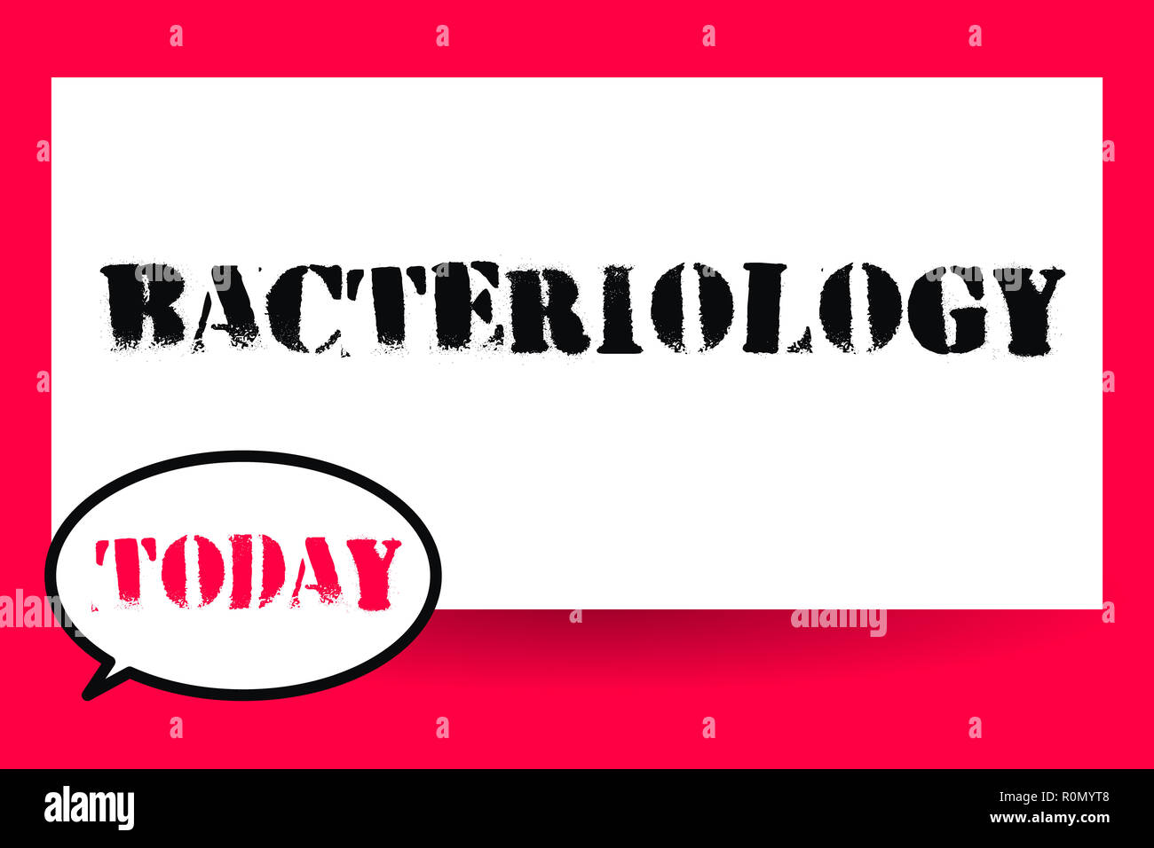 Word writing text Bacteriology. Business concept for Branch of ...