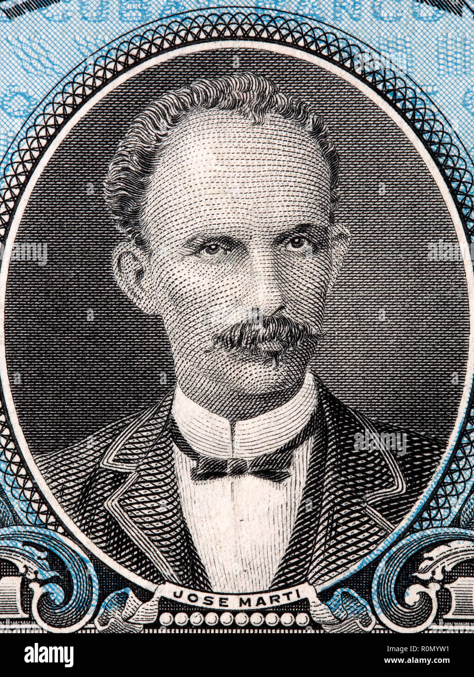 Jose Marti portrait from Cuban money Stock Photo - Alamy