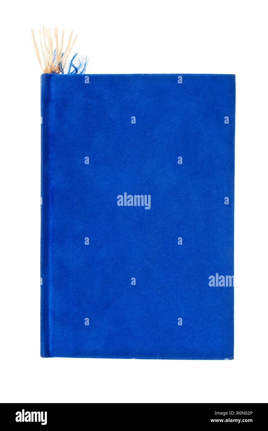 Blue book isolated on white background Stock Photo - Alamy