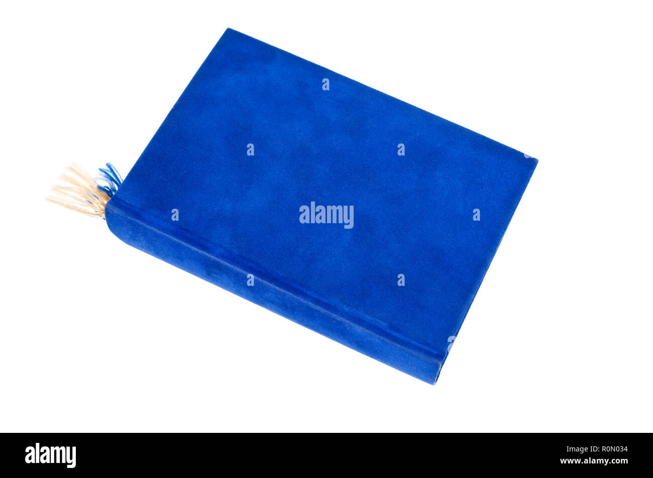 Blue book isolated on white background Stock Photo - Alamy