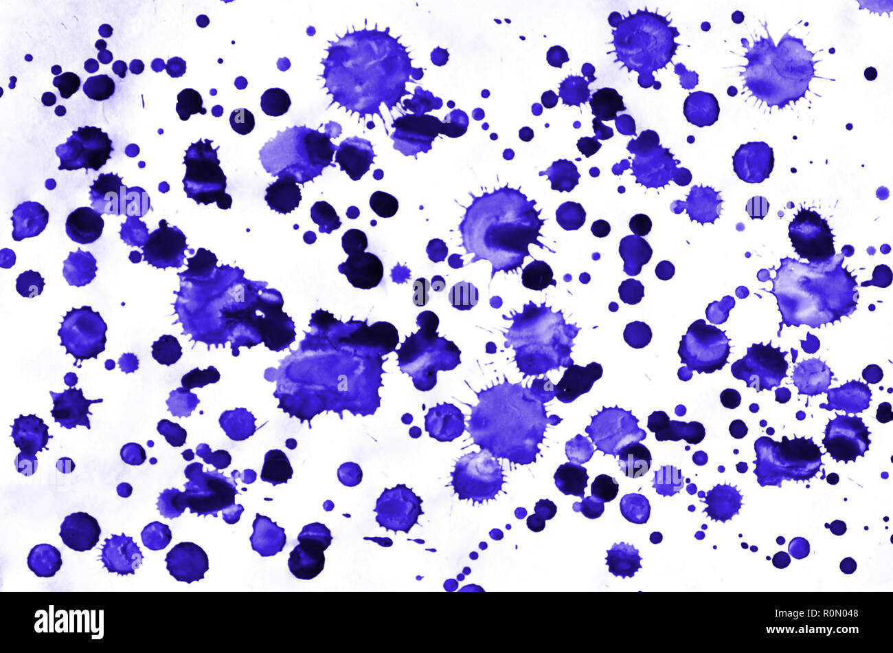 Colorful violet watercolor wet brush paint liquid background for ...