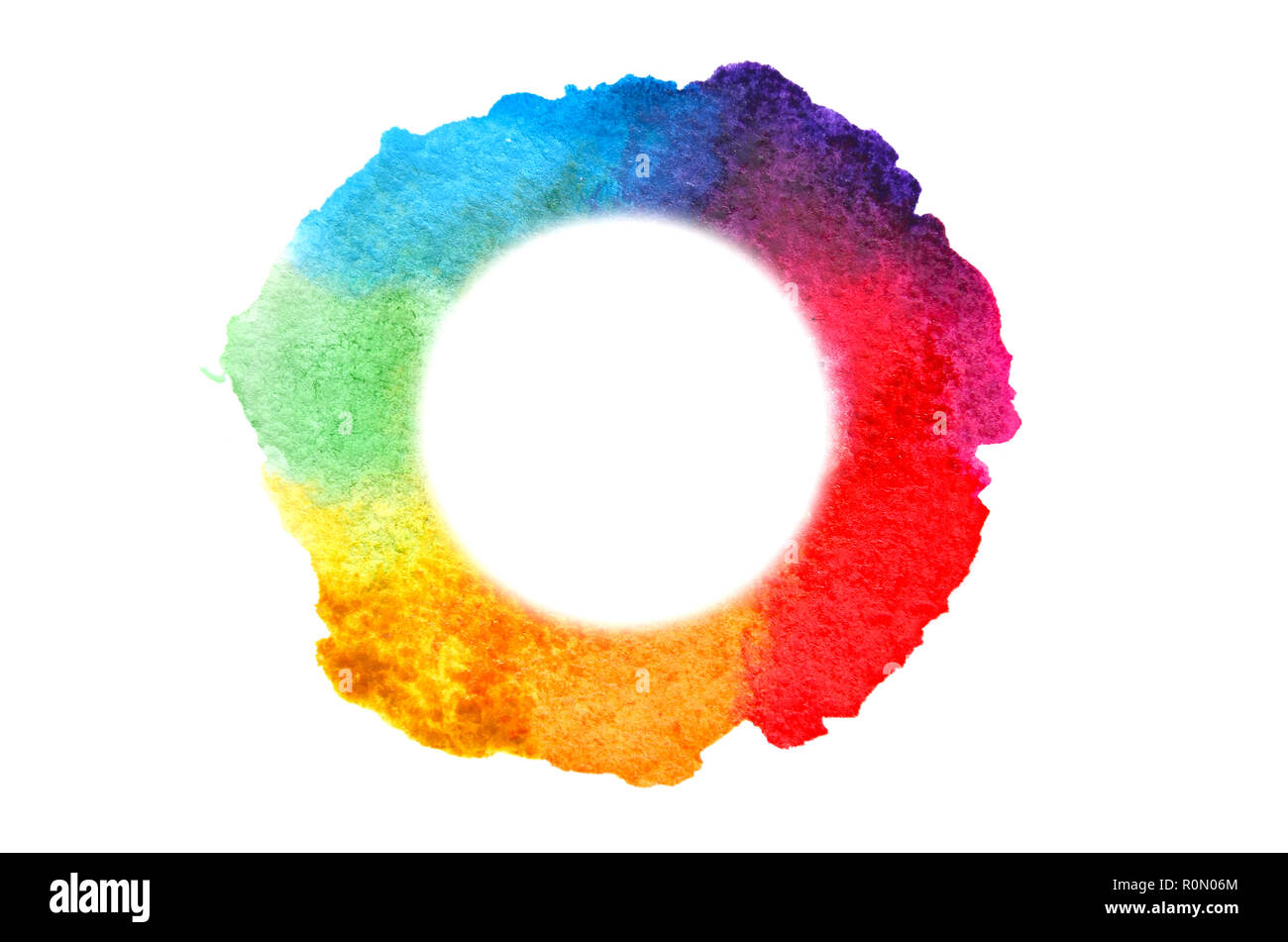 Background image of abstract watercolor spots forming a random shape of ...