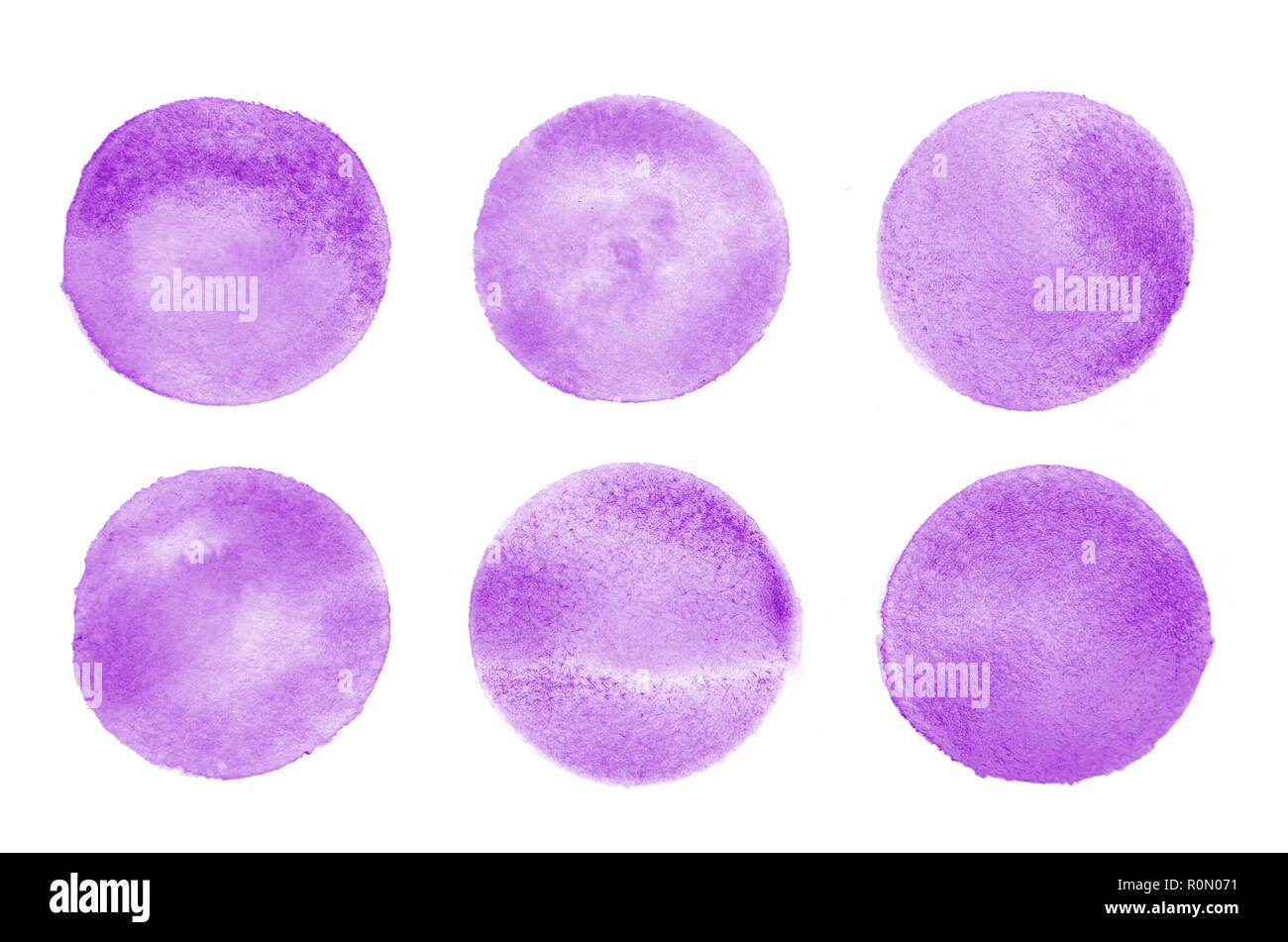 Background image of abstract watercolor spots forming a round shape of ...