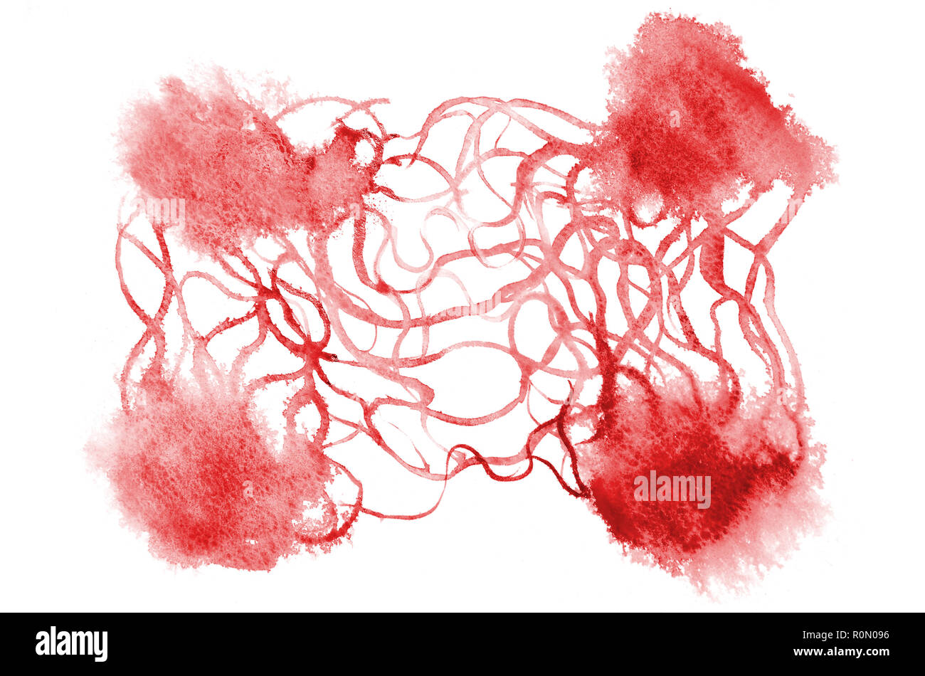 Random abstract red texture Cut Out Stock Images & Pictures - Alamy