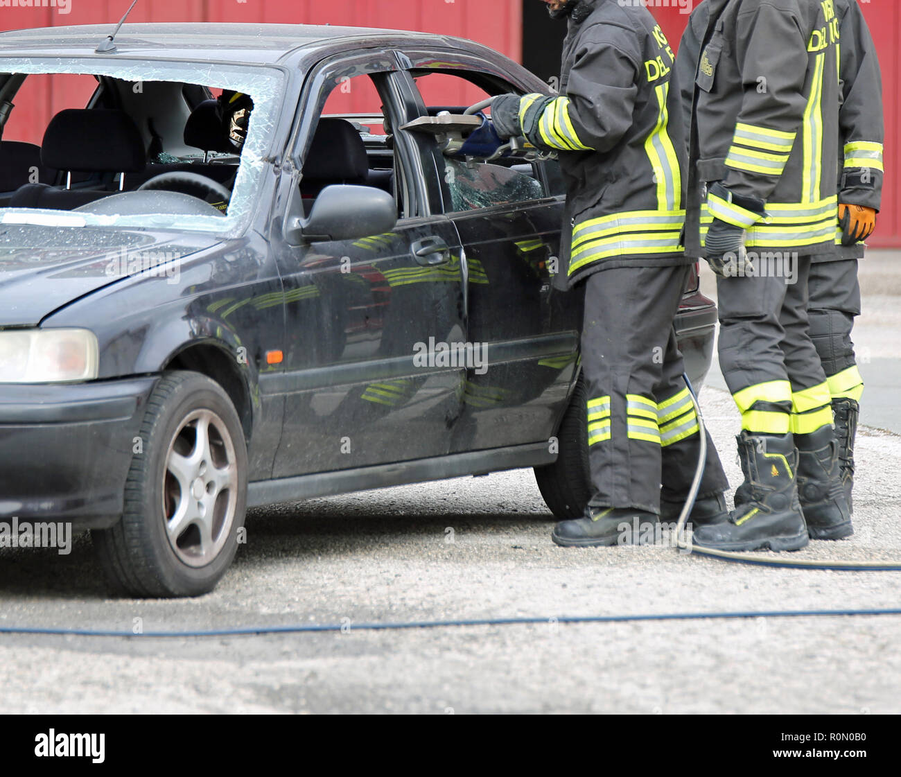 Fire fighter training exercises hi-res stock photography and images - Alamy