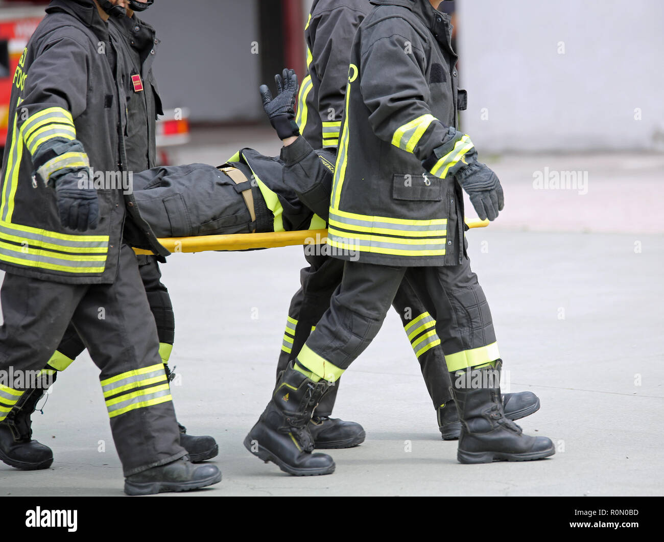Italian Fireman Firefighter Italy Stock Photos & Italian Fireman ...