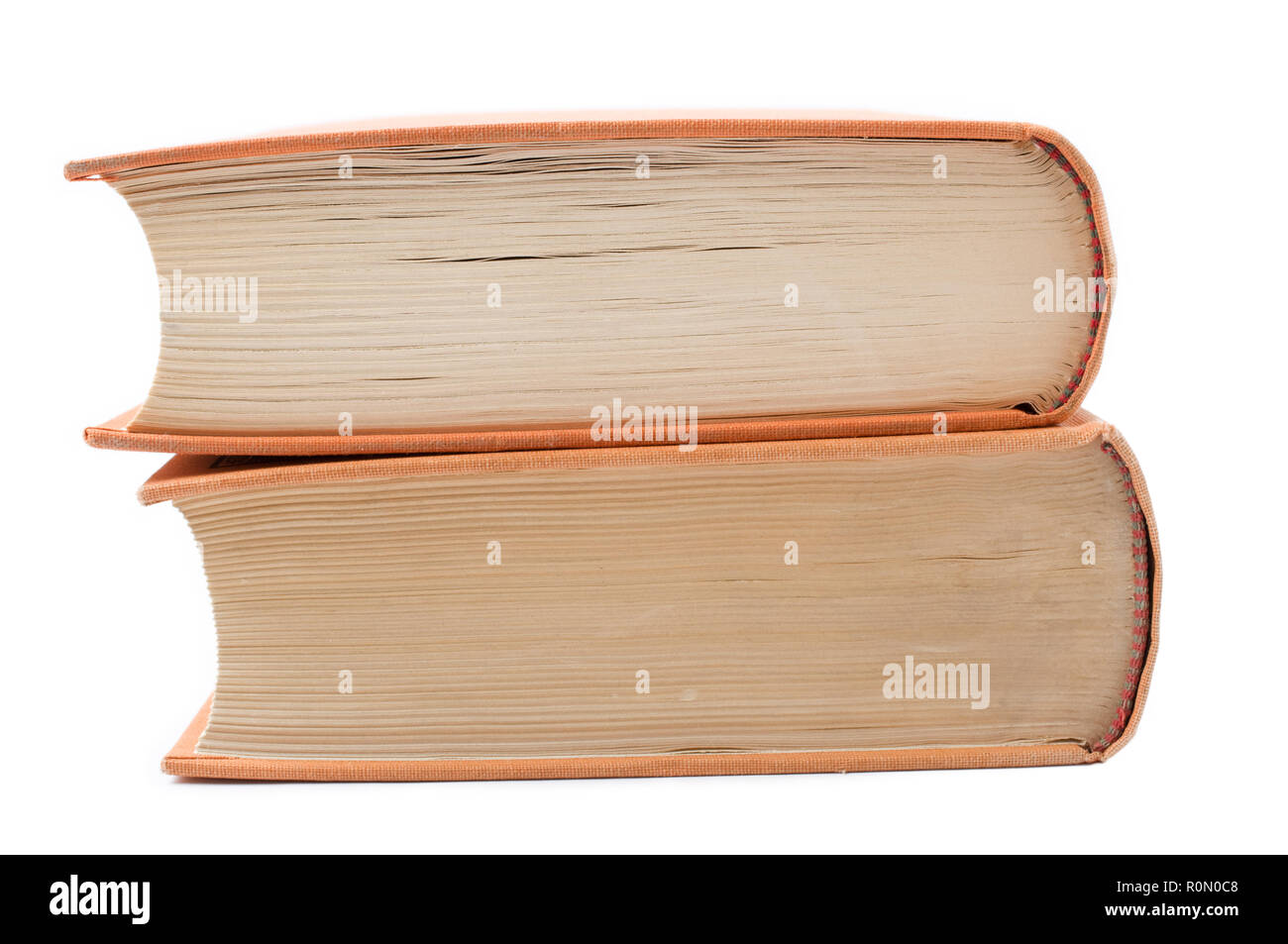 Two books isolated on white background Stock Photo - Alamy