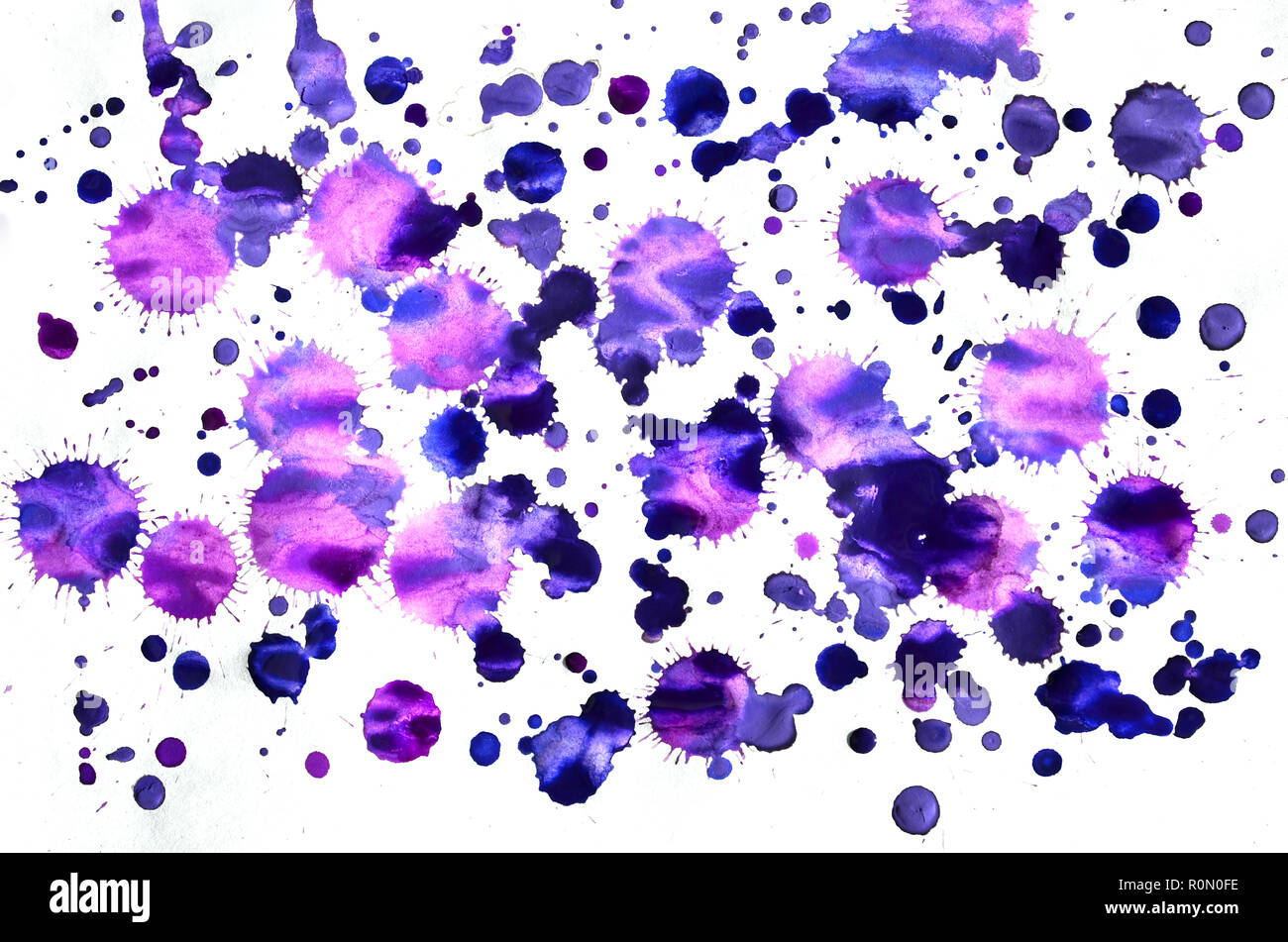 Watercolor Splatter Purple