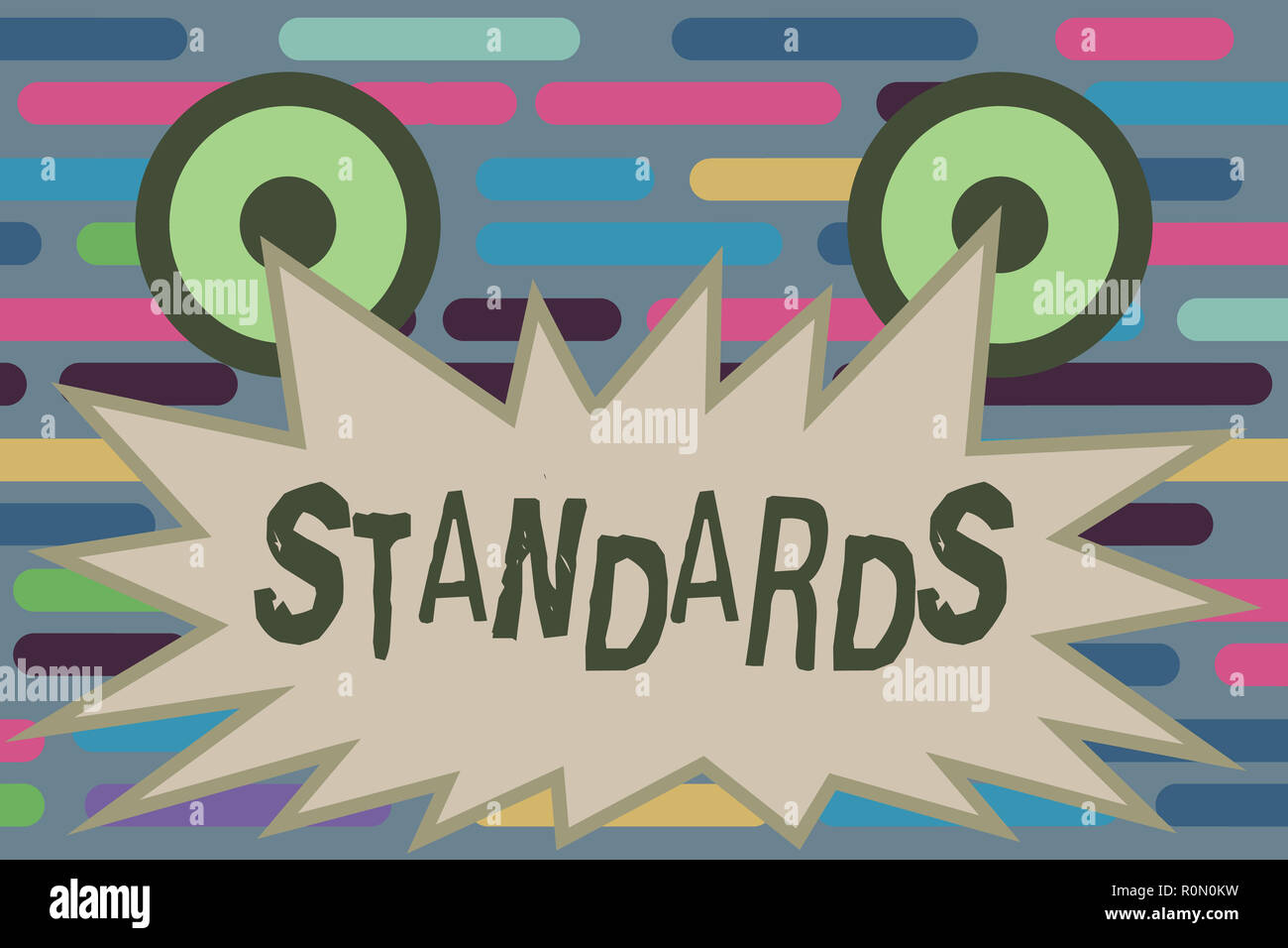 Text sign showing Standards. Conceptual photo Level of quality ...