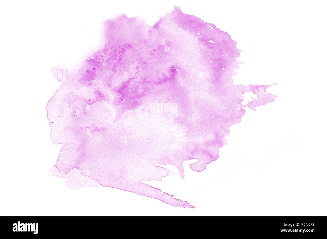 Hand drawn purple watercolor shape for your design. Creative painted ...