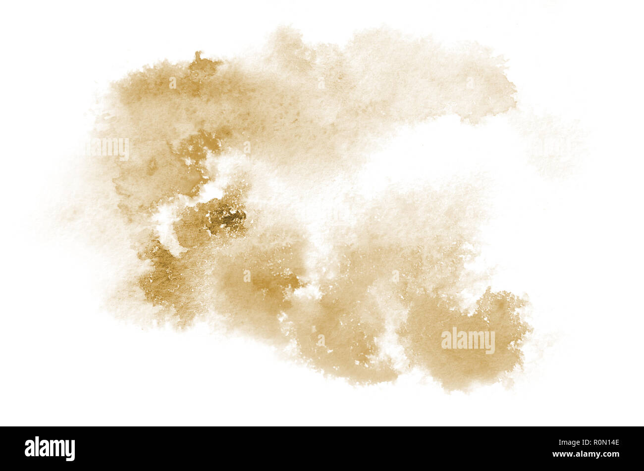 Hand drawn orange watercolor shape for your design. Creative painted ...