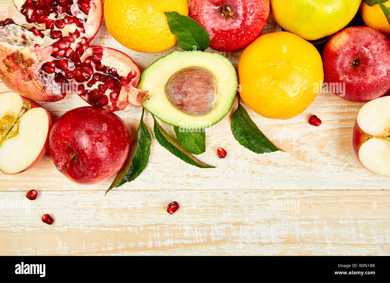 Organic food background. Healthy food selection, clean eating selection ...