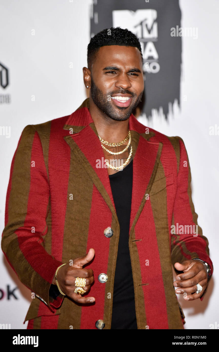 Jason Derulo attending the MTV European Music Awards 2018 at the ...