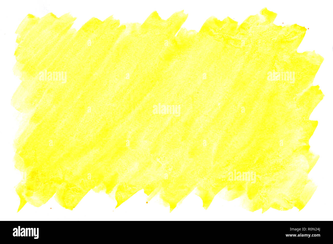 Colorful yellow, orange and red watercolor wet brush paint liquid ...