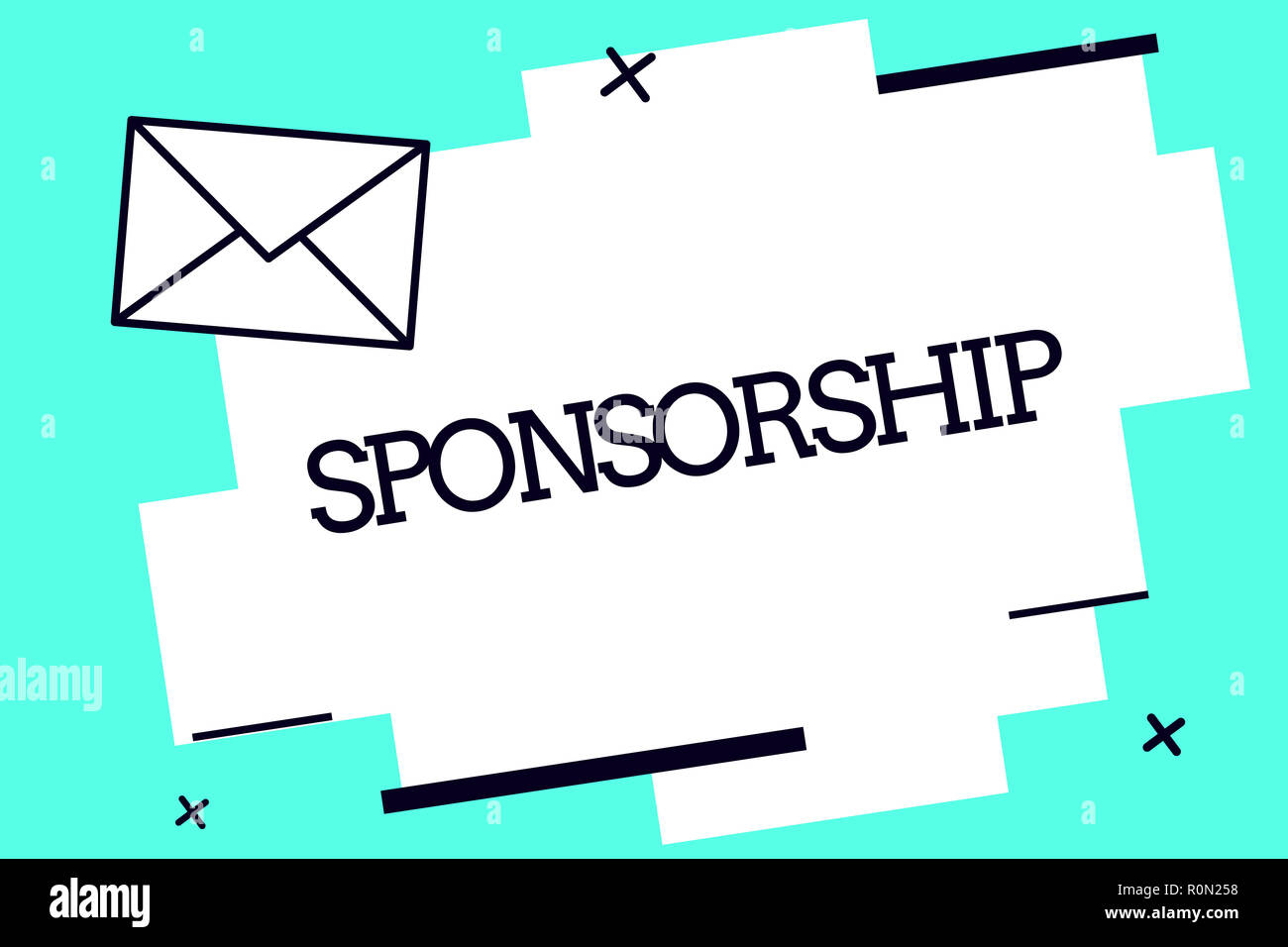 Handwriting text Sponsorship. Concept meaning Position of being a ...