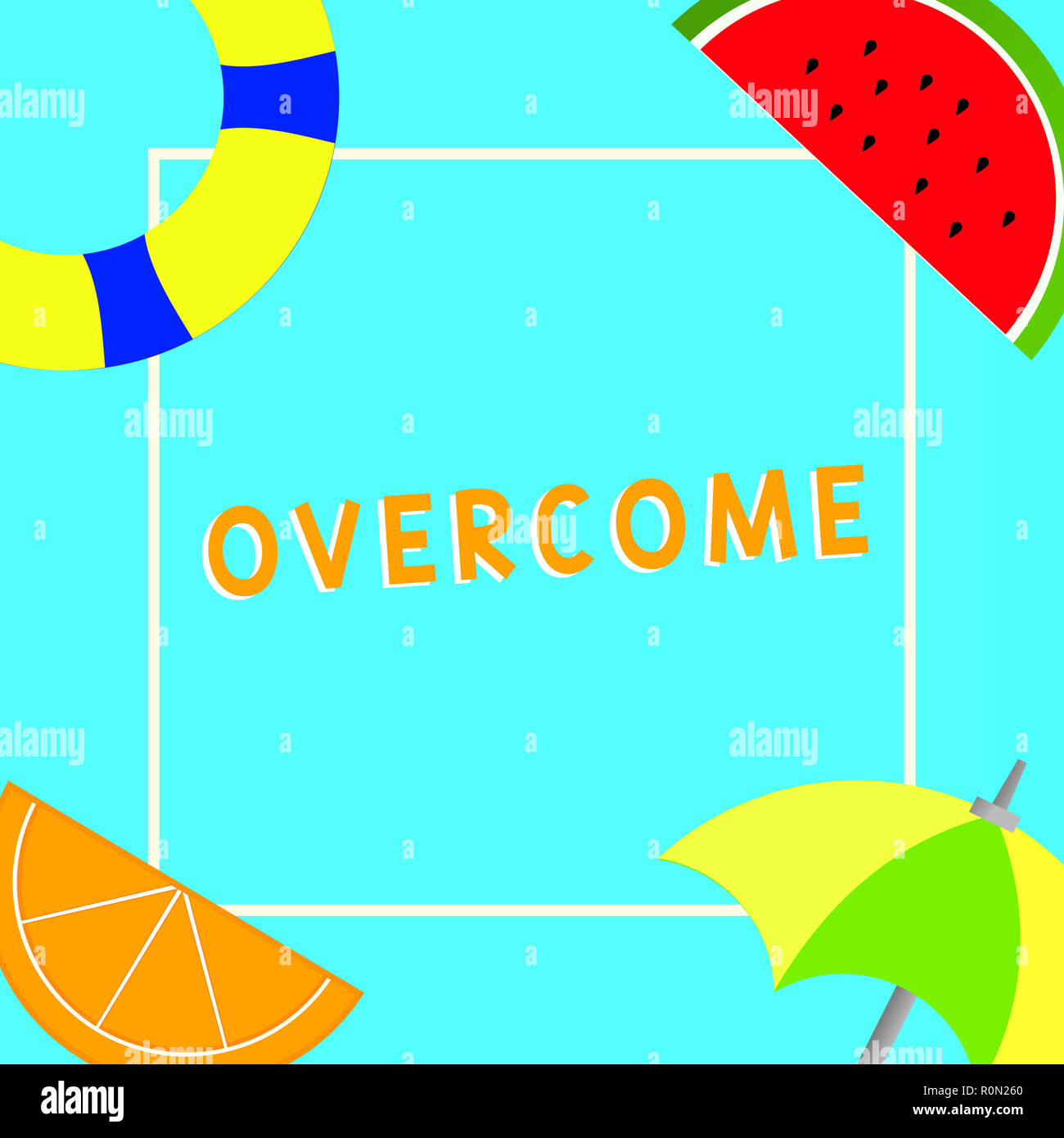 Conceptual hand writing showing Overcome. Business photo text succeed ...