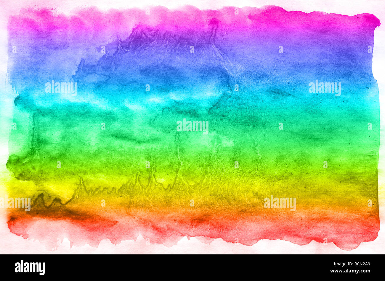 Abstract watercolor background of multi-colored ink stains of all ...
